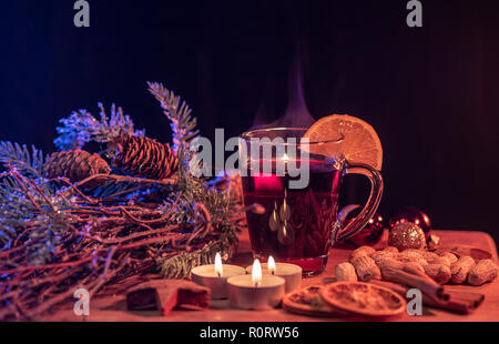 Typical Christmas decoration with cookies and candles Stock Photo - Alamy