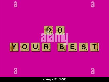 Scrabble tiles spells out Motivational quote Scrabble Blocks Letters ...