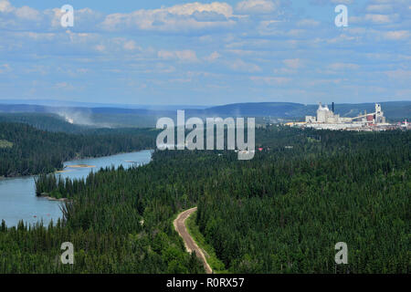 Athabasca pulp mill, alberta, Canada Stock Photo - Alamy