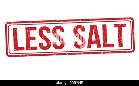 low sodium reduced salt label stamp design isolated for packaging in ...