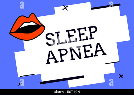 Writing note showing Sleep Apnea. Business photo showcasing The ...