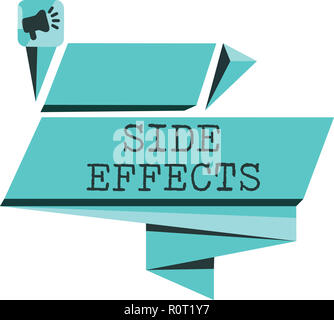 Word writing text Side Effects. Business concept for An unintended ...