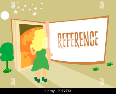 Writing note showing Reference. Business photo showcasing Mentioning or ...