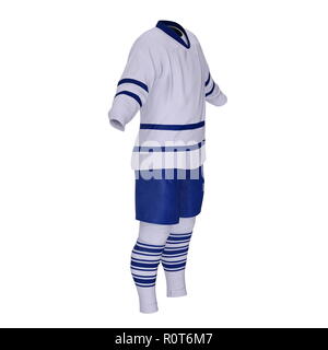 Hockey Clothes on white. 3D illustration Stock Photo - Alamy