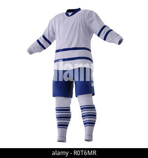 Hockey Clothes on white. 3D illustration Stock Photo - Alamy