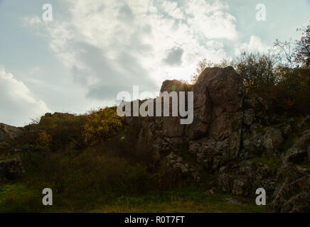 stone ridge opposite sky in autumn Stock Photo - Alamy