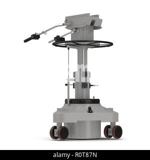 TV Studio Camera Pedestal on white. 3D illustration Stock Photo - Alamy