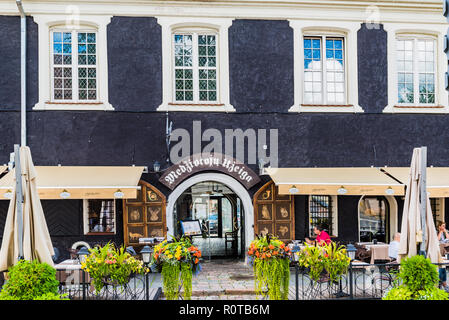 Cafes in the Kaunas Old Town. Kaunas, Kaunas County, Lithuania, Baltic ...