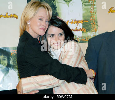 Melanie Griffith and Penelope Cruz during the Press conference for the ...