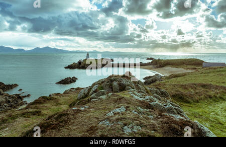 Views of Twr Bach Lighthouse on Llanddwyn Island, Newborough, Anglesey ...