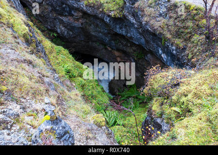 The Traligill caves at Inchnadamph, Assynt, Scotland, UK Stock Photo ...