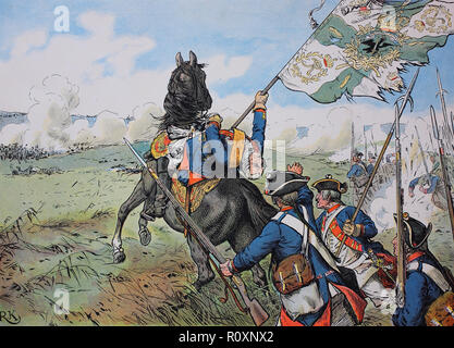 Digital improved reproduction, Seven Years' War, global conflict fought between 1756 and 1763 ...