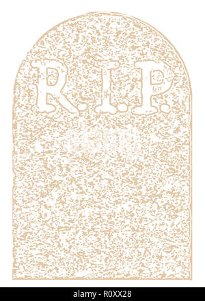 A gravestone with the initials R. I. P Stock Photo - Alamy