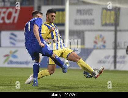 Stepan Langer of SK Sigma Olomouc in action during the training session ...