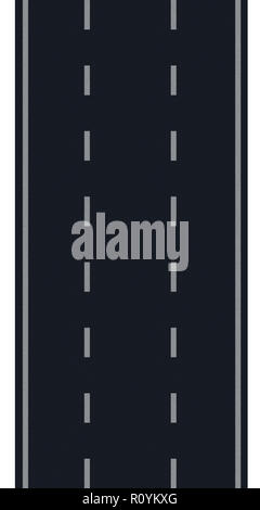 3 Lane Road illustration on a white background Stock Photo - Alamy