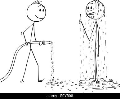 Water Drop Talking- A Cartoon Illustration of a Water Drop Talking ...