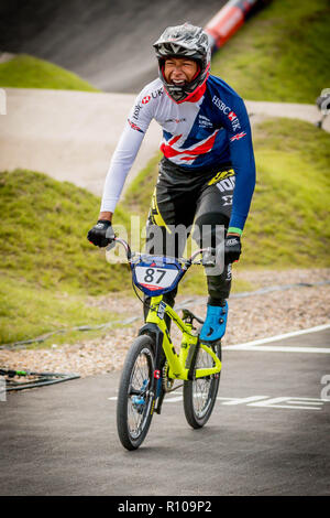 Kye Whyte - Glasgow2018 European Championships - BMX Racing Stock Photo ...