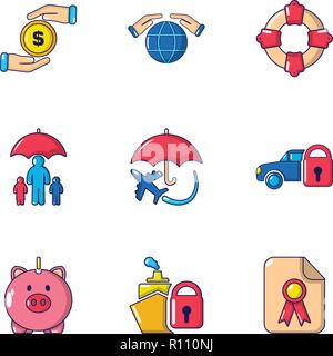 Wherewithal icons set, flat style Stock Vector Image & Art - Alamy