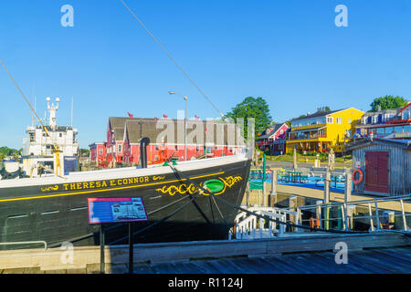 Lunenburg, Canada - September 21, 2018: Historic houses in Bluenose ...