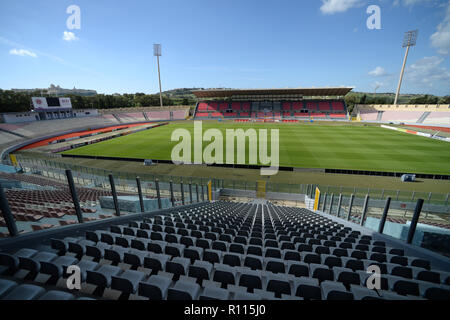 Malta's national football stadium in Ta'Qali, grass hybrid pitch used ...