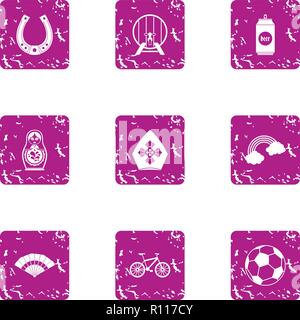 Sip icons set, grunge style Stock Vector Image & Art - Alamy