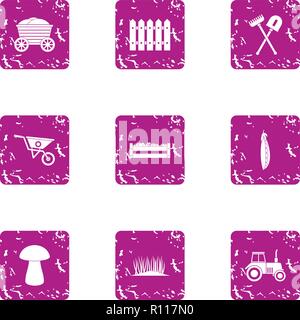 Tillage icons set, simple style Stock Vector Image & Art - Alamy