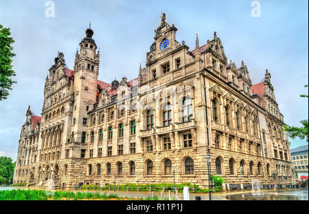 New Town Hall in Leipzig, Germany during a cloudy Stock Photo - Alamy
