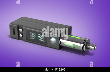 Electronic cigaretts Device box mod to smokeless smoking 3d render on ...