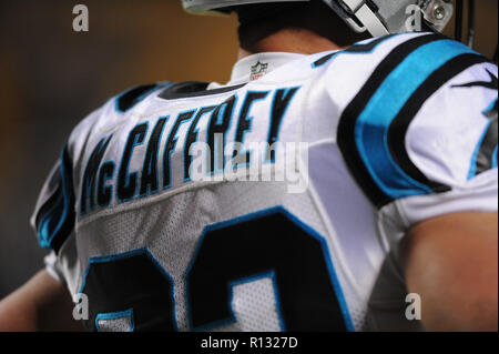 November 8th, 2018: Christian McCaffrey #22 during the Pittsburgh ...