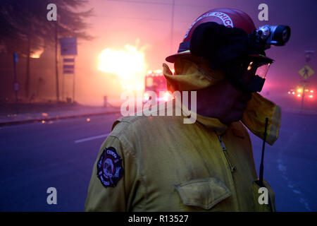 Paradise, California, USA. 8th Nov, 2018. The Camp Fire in Butte County ...