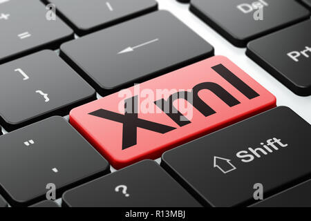 Programming concept: Xml on computer keyboard background Stock Photo - Alamy