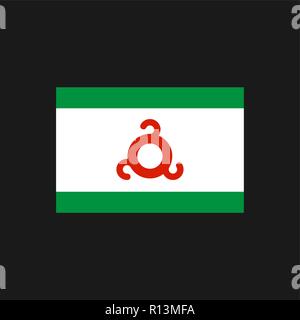 Ingushetia Flag isolated. Ingush ribbon banner. state symbol Stock ...
