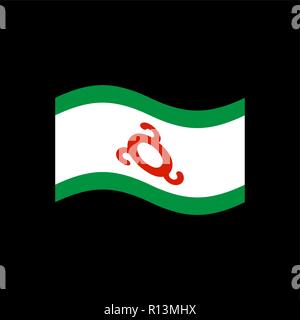 Ingushetia Flag isolated. Ingush ribbon banner. state symbol Stock ...