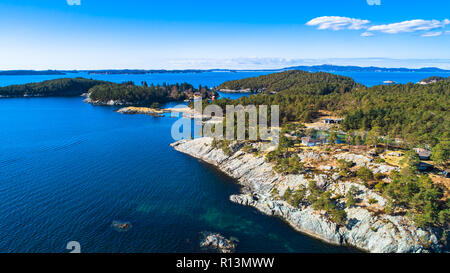 Aerial fjord view near Os village. Bergen, Norway Stock Photo - Alamy