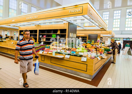 The newly renovated Tartu market hall is an indoor market. Tartu, Tartu ...