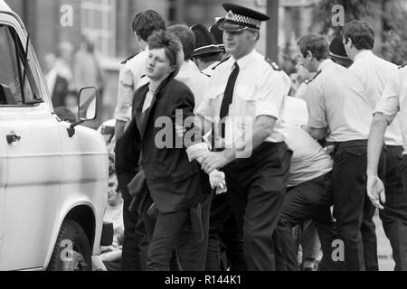 Punk riots Leeds 1983 Stock Photo - Alamy