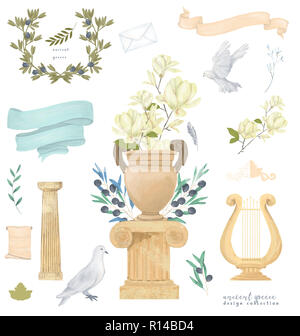 Pigeon clip art digital drawing watercolor bird fly flowers ...