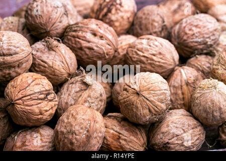 a large pile of fresh useful walnuts Stock Photo - Alamy