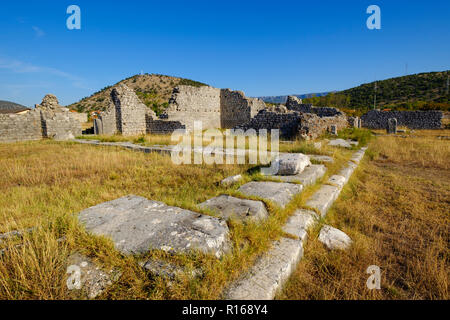 Excavation site, Ancient Illyrian city Duklja, Doclea, Podgorica ...