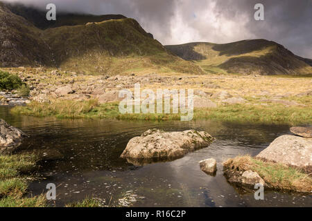 Afon Idwal leading towards Twill du (also known as the Devils Kitchen ...