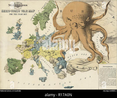 Serio-Comic War Map. Serio-Comic War Map for the year 1877. London ...