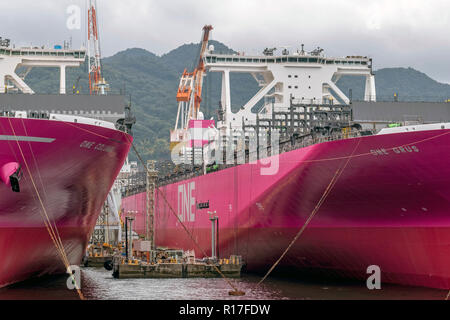 Kure, an industrial port in Hiroshima Prefecture, is a center for ...