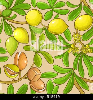 argan vector pattern on color background Stock Vector Image & Art - Alamy