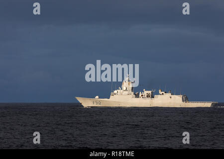 KNM Otto Sverdrup (F312), a Fridtjof Nansen-class frigate operated by ...