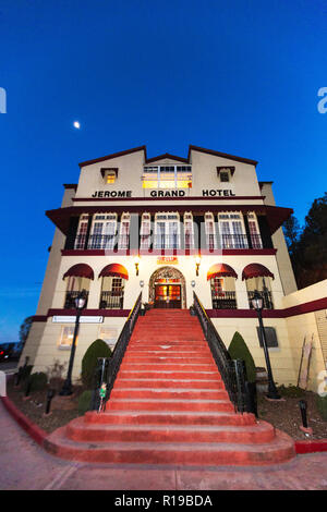 The Asylum Restaurant, Jerome Grand Hotel, in the mining town of Jerome ...