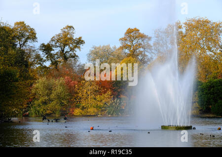 Autumn in Victoria Park, Hackney, London, United Kingdom Stock Photo ...
