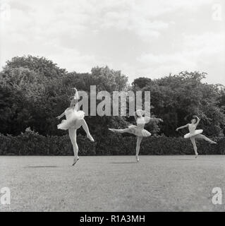 1967, Tring Arts Festival, girls performing outside at the Arts ...