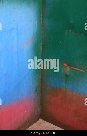 Abstract images inside a clean dumpster Stock Photo - Alamy