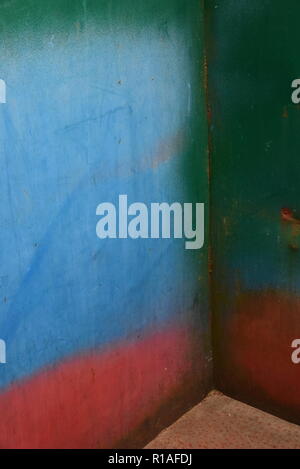 Abstract images inside a clean dumpster Stock Photo - Alamy