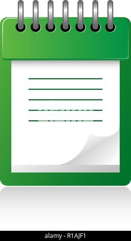 notebook with tabs icon Stock Vector Image & Art - Alamy